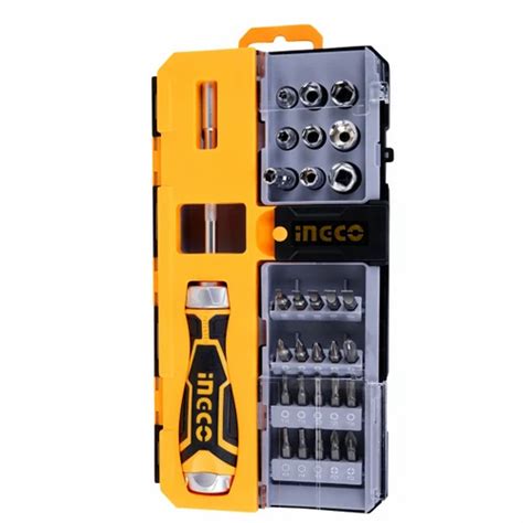 Ingco Hksdb0338 33pc Ratchet Screwdriver Set Ingco Screwdriver