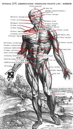 Dim Mak Pressure Point Chart Martial Arts Techniques