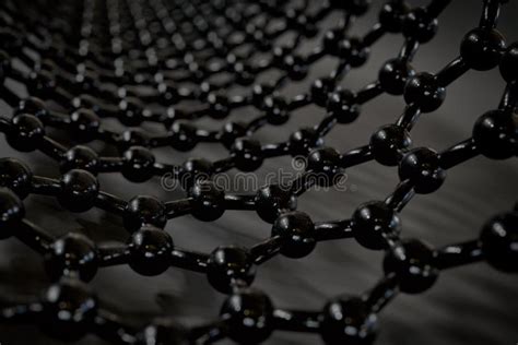 3d Rendering Of Black Nanotube Surface Stock Illustration Illustration Of Research Pattern