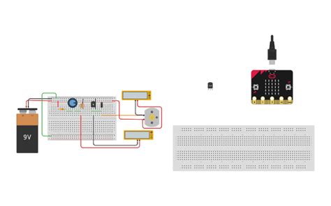 Circuit Design Aplicación De Transistor Bjt Tinkercad