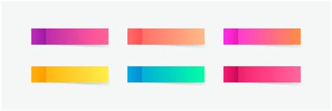 다른 다채로운 포스트 노트 스티커 벡터 컬렉션 그림자 템플릿이있는 스티커 테이프 포스트 노트 용지 텍스트 에 배치합니다 0명에 대한 스톡 벡터 아트 및 기타 이미지 Istock