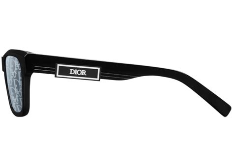 Dior Diorb23 S1i Sunglasses Blackdior Jacquard Oblique Blue Mens