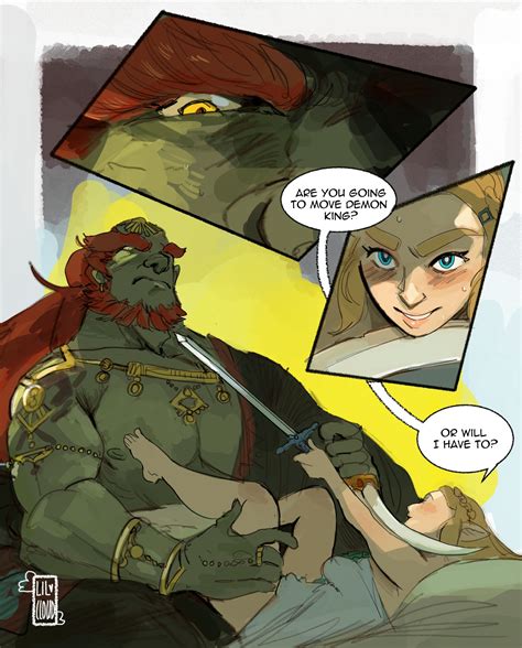 Princess Zelda And Ganondorf The Legend Of Zelda And 1 More Drawn By