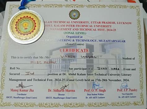 Vansh Goyal On Linkedin Hey Everyone I Want To Share A Achievement At University Litrecy And