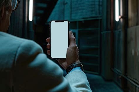 A Man Checking Date And Time On A Phone Premium Ai Generated Image