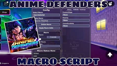 New Anime Defender Script How To Use The Macro Features Tutorial Mobile And PC Buang Hub