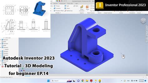 Autodesk Inventor 2023 Tutorial 3d Modeling For Beginner Ep14 Youtube