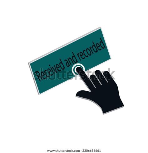 Hand Mouse Cursor Clicks Received Recorded Stock Vector Royalty Free