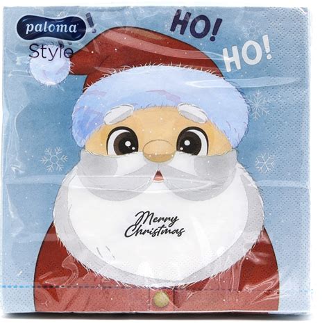 Paloma საახალწლო ხელსახოცი სანტა 3 ფენა 20 ც Veli Store