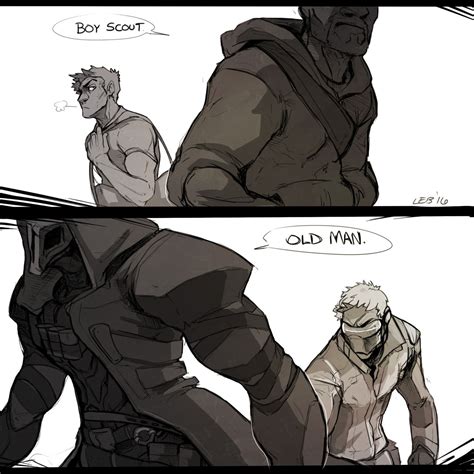 Reaper And Soldier 76 Overwatch Overwatch Comic Soldier 76