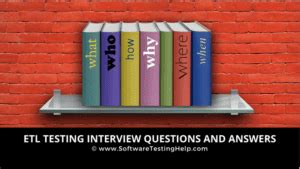 ETL Testing Interview Questions And Answers