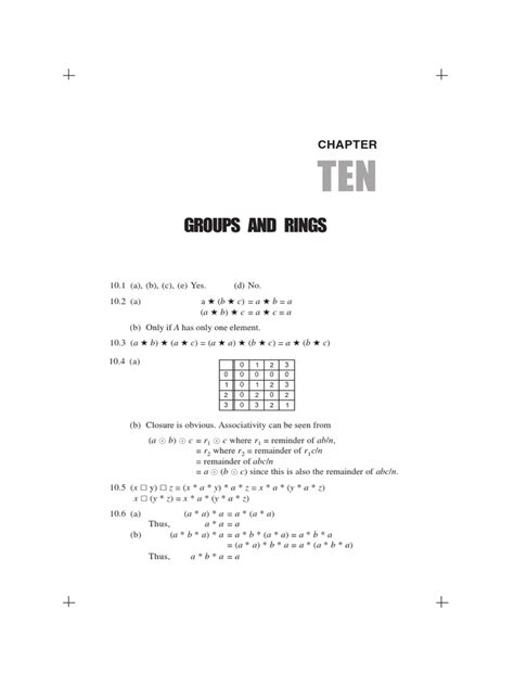 Ds Groups And Rings Pdf Abstract Algebra Algebra
