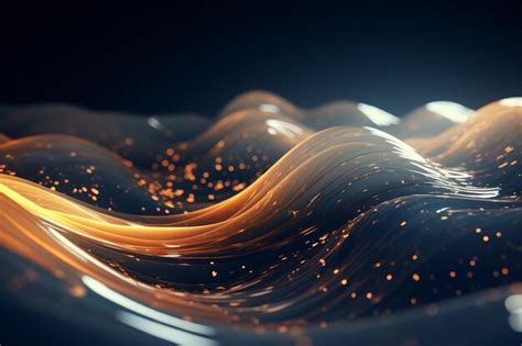 Premium Ai Image Surreal Abstraction Of Temporal Waves And Spatial