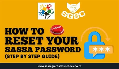 How To Reset Your SASSA Password Easy Steps
