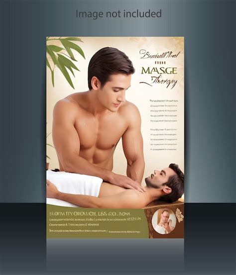Man Traditional Spa Massage Therapy Flyer Design Premium Ai Generated