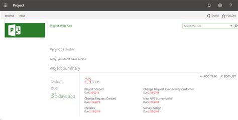 Sorry You Dont Have Access In Pwa After 365 Email Address