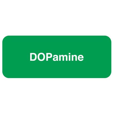 Medication Id Label Dopamine 2 1 4 X 7 8 United Ad Label