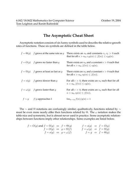 Chemistry Scientific Notation Cheat Sheet