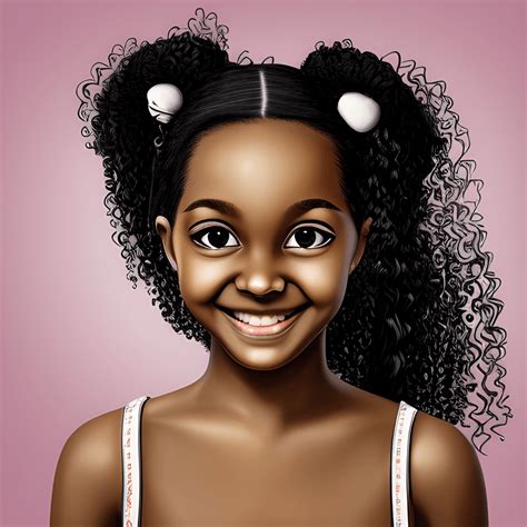 Beautiful Black Egyptian Girl · Creative Fabrica