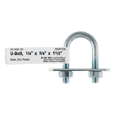 Hampton 14 In X 34 In W X 1 12 In L Coarse Zinc Plated Steel U