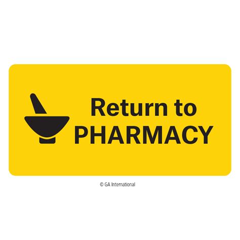Return To Pharmacy Labels 2 X 1 H Ppl 04437 Labtag