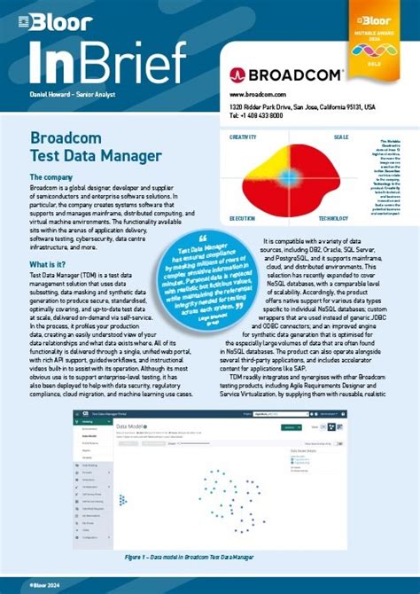 Broadcom Test Data Manager 2024 Bloor Research