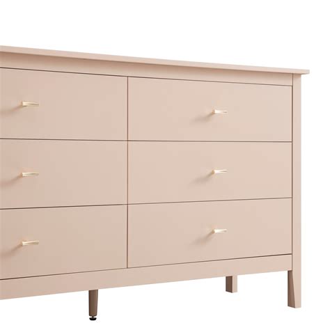 Oakham Chest Of 6 Drawers Nude Pink Daals