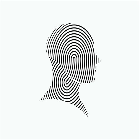 Premium Vector Body Identification Icon Human Identifying Authentication Symbol
