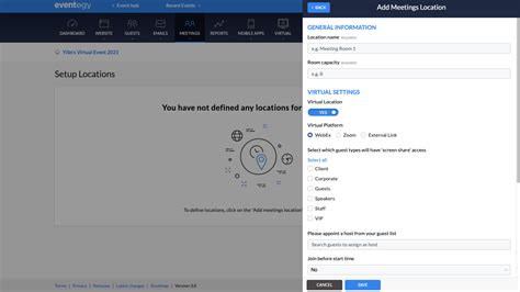 Virtual Meetings Eventogy Help Centre