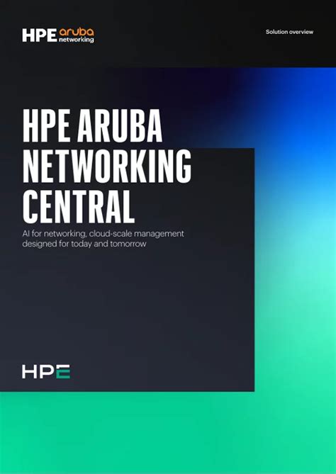 Hpe Aruba Networking Central