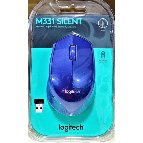 Jual Mouse Wireless Logitech M331 M 331 Silent Plus Replace Logitech M280 Biru Mouse Pad Kode