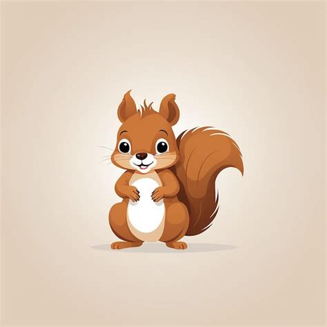 Cute Squirrel Vector Design Premium Ai Generated Vector