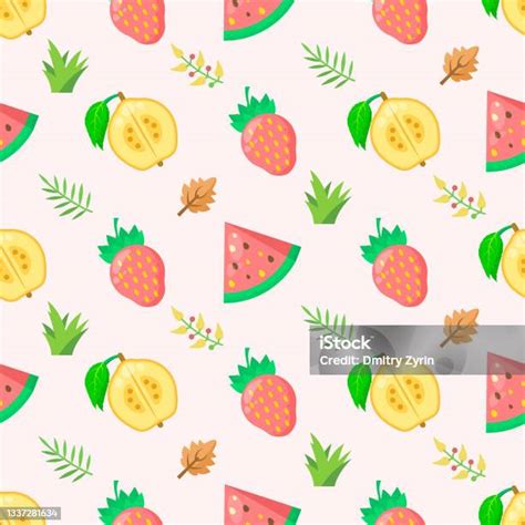 매끄러운 패턴 추상 요소 잎 벡터 디자인 스타일 배경 일러스트 텍스처와 과일 직물 의류 선물 랩 배경 화면 파스텔 개념에 대한 스톡 벡터 아트 및 기타 이미지 Istock