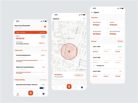 Employee Attendance Mobile App Design By Bayu Surya Wirayudha On Dribbble