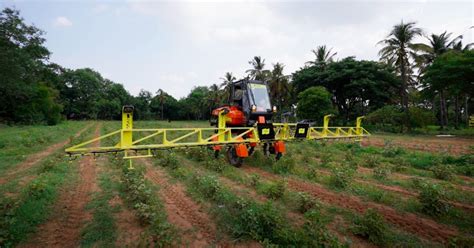 Bengaluru Mans Ai Robots Selectively Spray On Crops Help Reduce