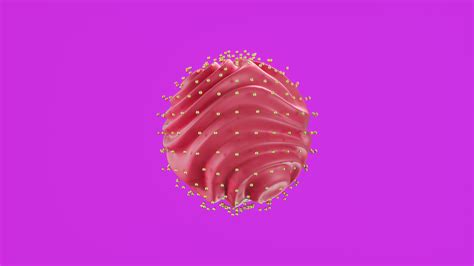 Colorful Abstract Organic Sphere Object Morphing Background 39672263