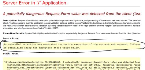 c hide source error lines of code when throwing exception stack overflow