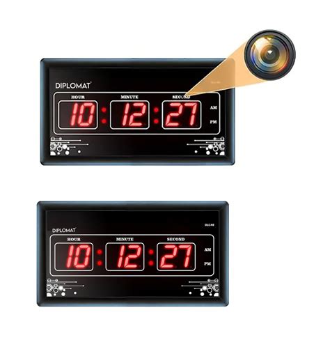 Diplomat Safetynet 4k Wall Clock Spy Camera Diplomat