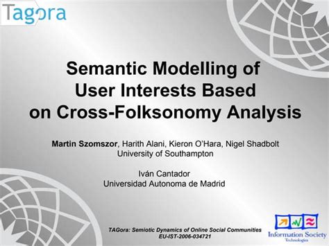Semantic Modelling Of User Interests Based On Cross Folksonomy Analysis