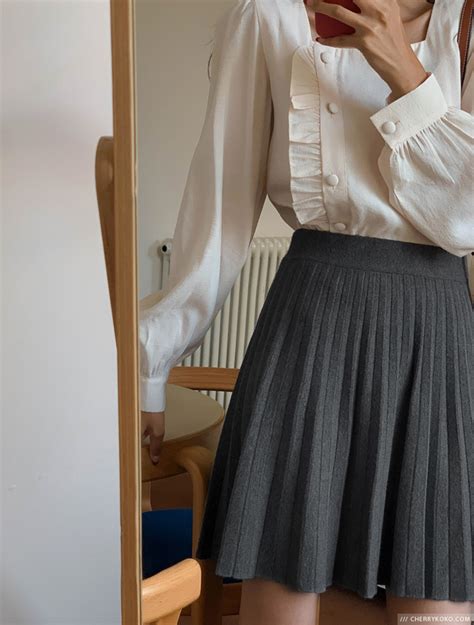 체리코코 💕베스트1만장돌파 니트 플리츠 스커트 하객룩 레이어드 블랙 밴딩 스커트