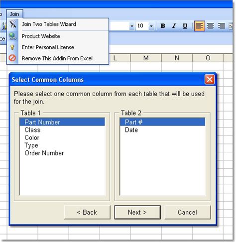 Excel Join Two Tables Software