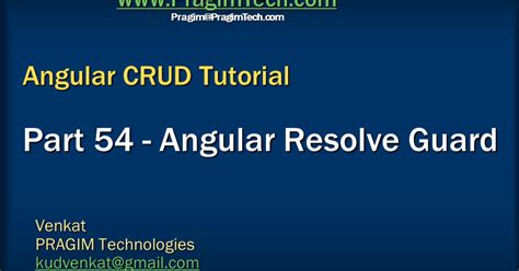 Sql Server Net And C Video Tutorial Angular Resolve Guard Slides
