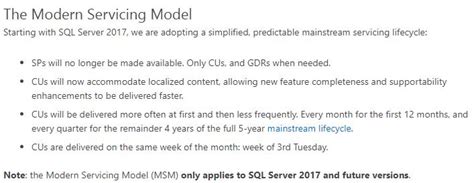 Modern Servicing Model Sql Server Mssqltrek