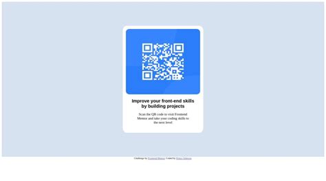 Frontend Mentor Qr Code Component Using Css Flexbox Coding Challenge
