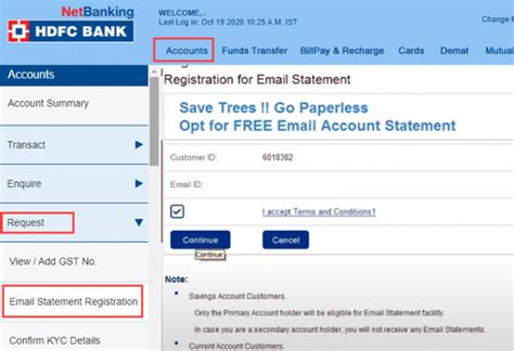 How To Register For HDFC Bank Email Statement E Statement BankingIdea Org