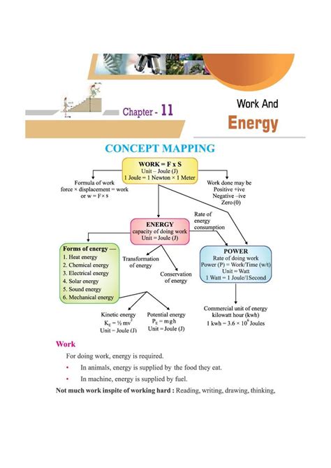 Work And Energy Notes For Class 9 Science Pdf Oneedu24