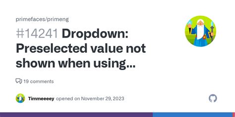 dropdown preselected value not shown when using reactive forms · issue