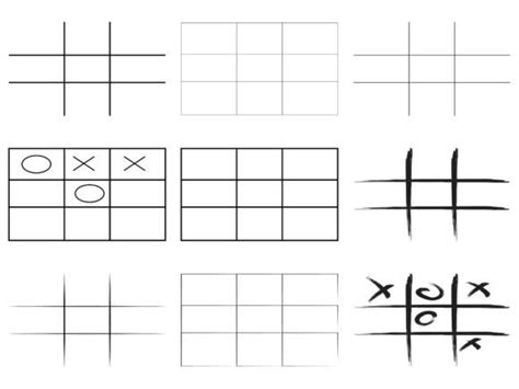 Tic Tac Toe Grid Collection Graphic By Manolache44 · Creative Fabrica