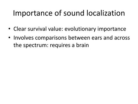 Ppt Sound Localization Powerpoint Presentation Free Download Id177896