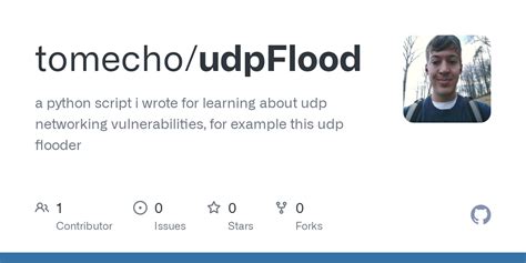 Github Tomechoudpflood A Python Script I Wrote For Learning About Udp Networking